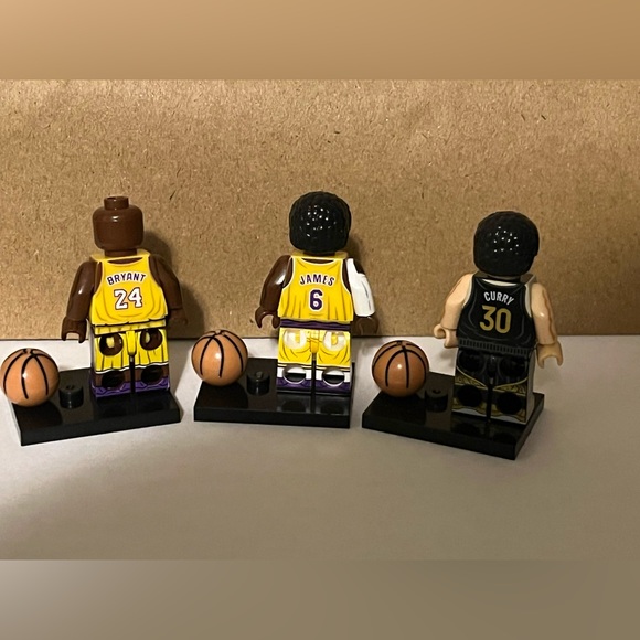 minifigures | Toys | 62 All 3 Kobe Bryant Lebron James Nba Basketball ...